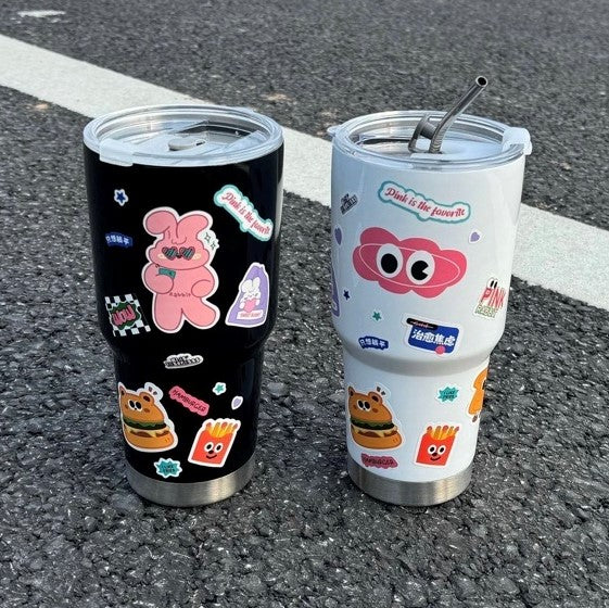 Creative Custom Tumblers: How to Decorate with a Thermal Sticker Print ...